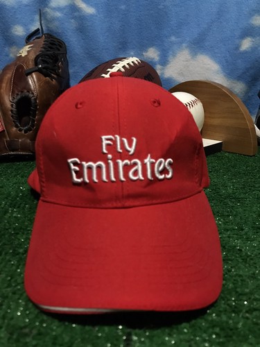 Fly emirates Hat Red Soccer adjustable Strapback cap H11 | eBay