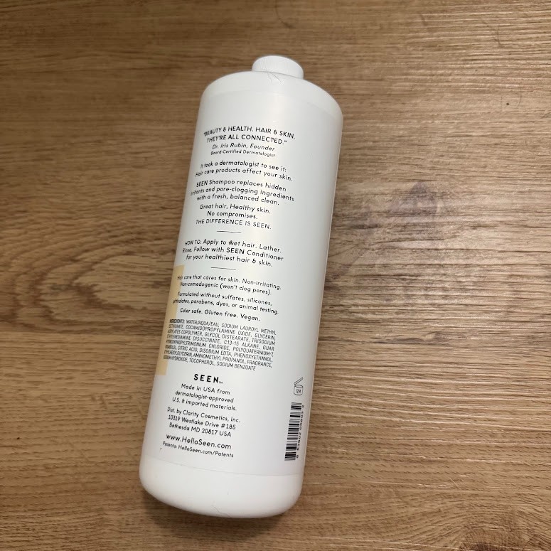 SEEN Shampoo All Hair Types Skin Caring 32.5 OZ 960 ML Sensitive Skin ...