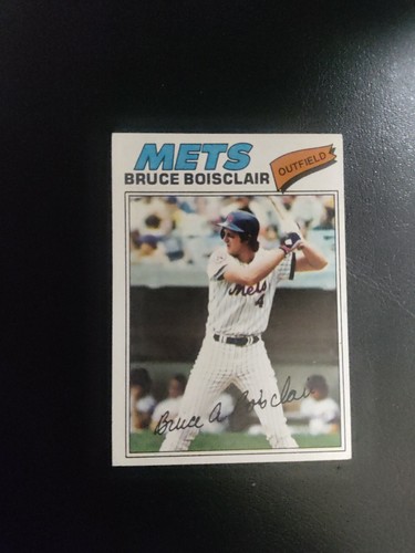 1977 Topps New York Mets Baseball Card #399 Bruce Boisclair RC - NM ...