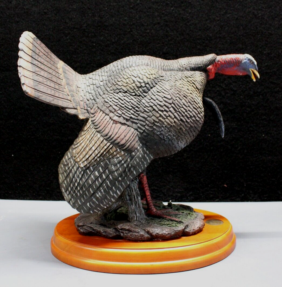 VINTAGE National Wild Turkey Federation Turkey Resin Statue (SET OF 2 ...