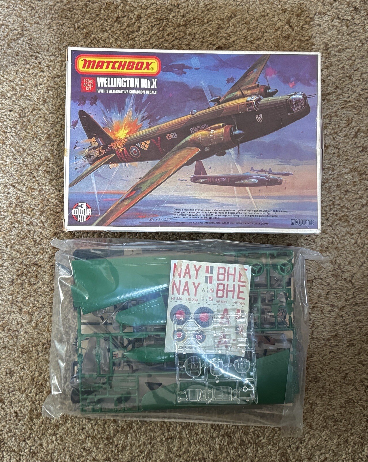 Matchbox Model 1/72 Scale PK-402 Wellington Mk.X NIB in Sealed Plastic ...