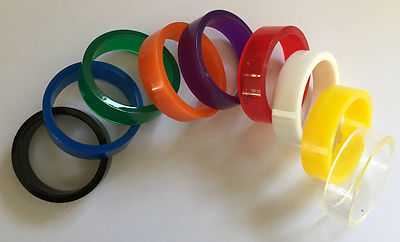 Pinball - Translucent High Gloss Super Band Flipper Rubbers (2 Large or ...