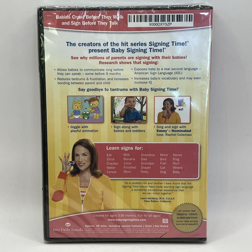 Baby Signing Time DVD Vol. 1: It's Baby Signing Time with Music Cd ...