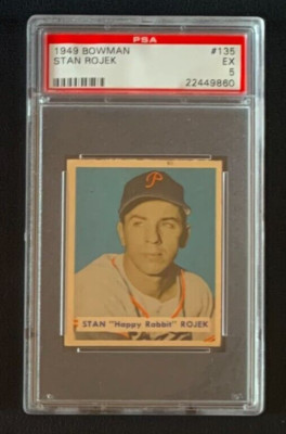 1949 Bowman Stan Rojek #135, PSA 5 EX | eBay