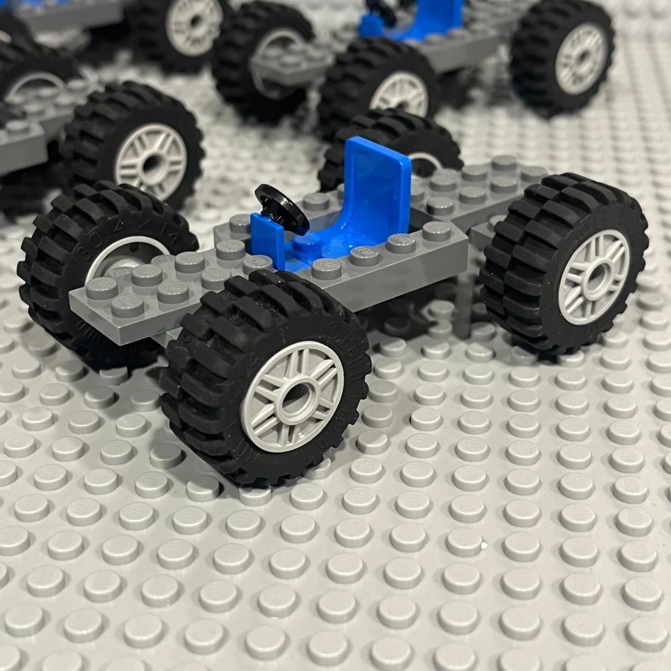 Lego Car Frames Wheels Axles Seats (Vehicle Truck Base - 52036) (Lot of ...