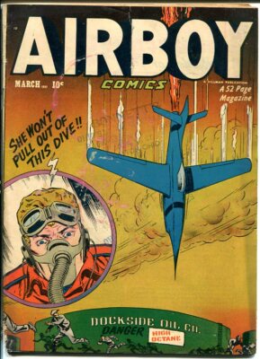 AIRBOY COMICS V.8 #2-GREAT COVER-golden age FR | eBay