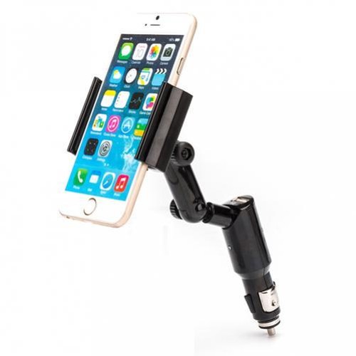 CAR CHARGER MOUNT DC LIGHTER SOCKET SWIVEL HOLDER USB PORT DOCK For ...