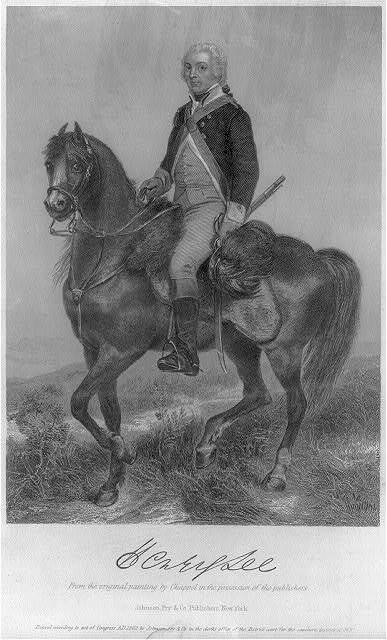 Henry Lee III,1756-1818,equestrian,American patriot,Governor of ...