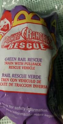 McDonald's Happy Meal Power Rangers Rescue Green Rail Rescue 2000 #4 | eBay