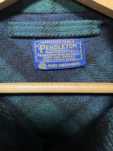 Pendleton Men's Virgin Wool Jacket XL Plaid Green Lumberjack Rugged Hunting USA | eBay