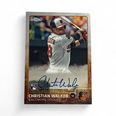 Christian Walker 2015 Topps Chrome Rookie Auto #AR-CW RC Autograph | eBay