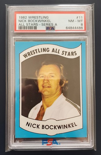NICK BOCKWINKEL 1982 WRESTLING ALL STARS SERIES A #11 PSA 8 NM-MT ALL ...