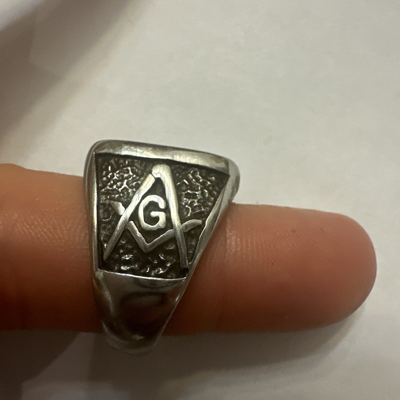 Masonic Shriner Scottish Rite 32 Degree Ring 18K Gold… - Gem