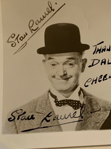 Stan Laurel Oliver Hardy Vintage Signed Photo Card | eBay