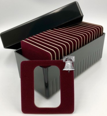 Air-tite Storage Box + Display Card for 20 1oz Silver Bar Coin Holder ...