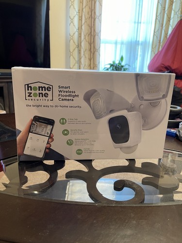 Home Zone Security Bright LED Security Flood Light With 1080p Wi-Fi ...