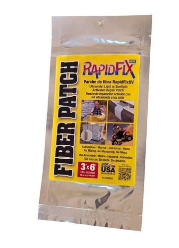 RapidFix UV Fiber Patch 3" x 6" Durable Fiberglass Fabric New Free ...