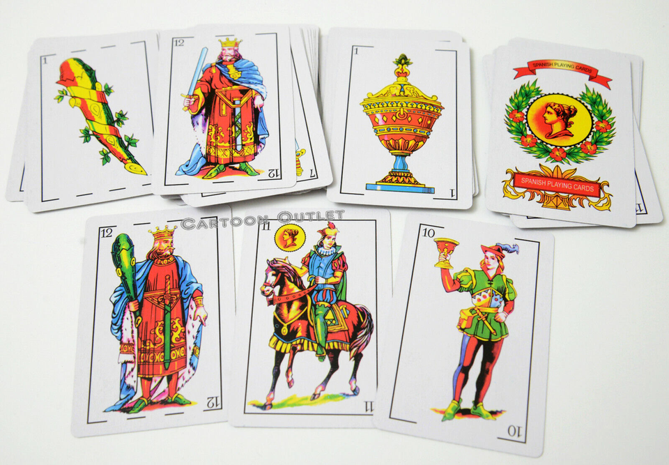 MEXICAN SPANISH PLAYING CARDS GAME BINGO TAROT BARAJA CARD GAME KING ...