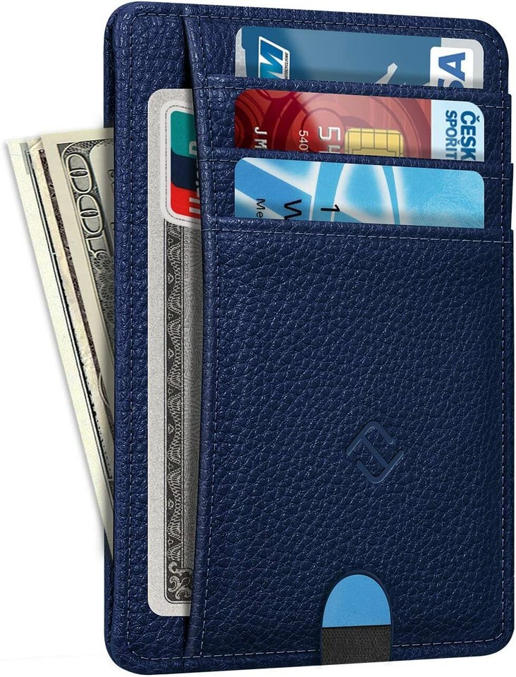 Slim Minimalist Card Wallet RFID Blocking Pocket Credit ID Card Slots ...