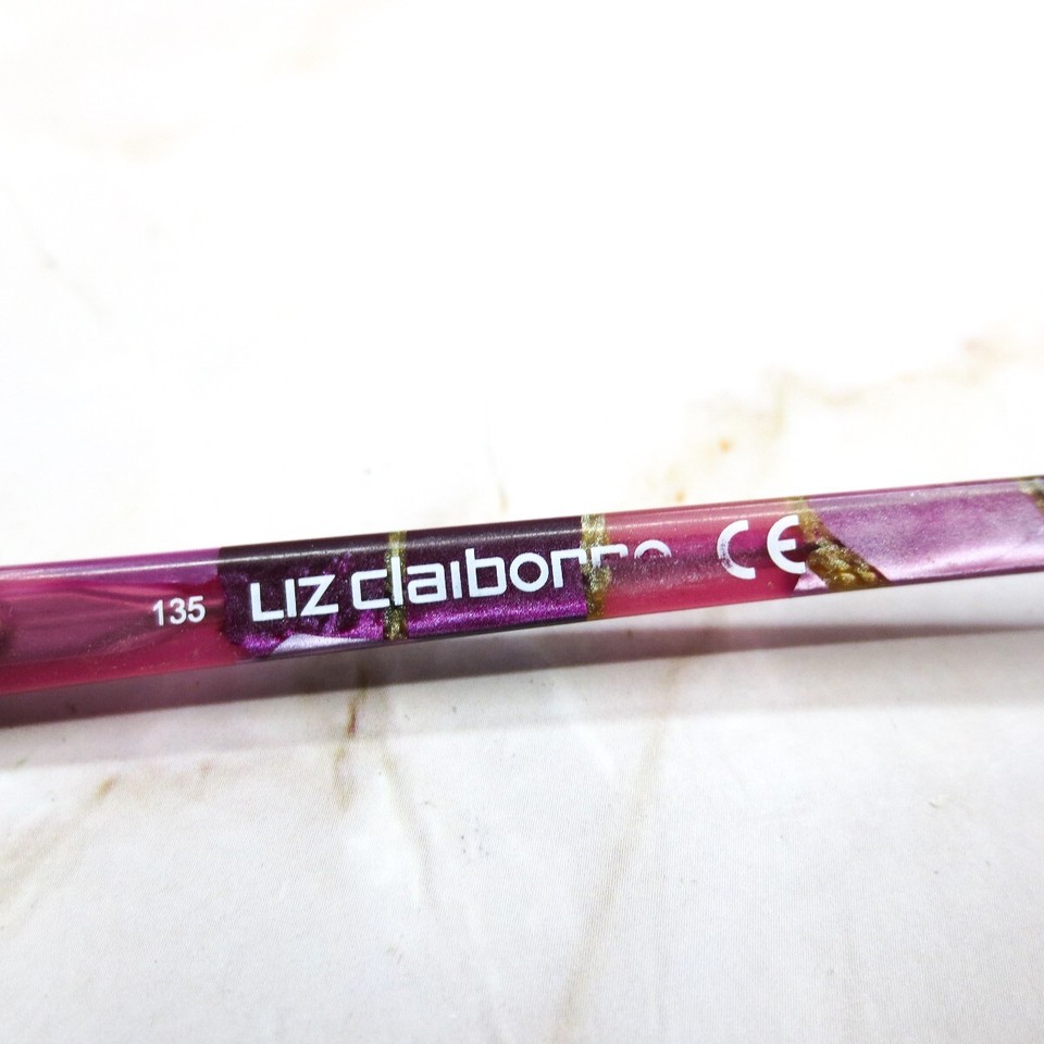 Liz Claiborne Eyeglasses Frame L615 0DA4 Women Purple Half Rim Cat Eye ...