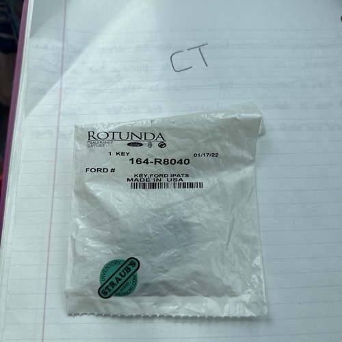 ROTUNDA Ford OEM FACTORY ORIGINAL TRANSPONDER CHIP KEY 164-R8040 ...