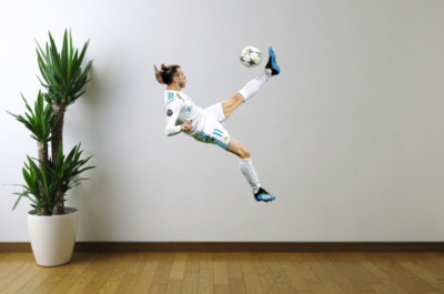 Gareth Bale Wall Decal Real Madrid Soccer Futbol Sticker Removable ...