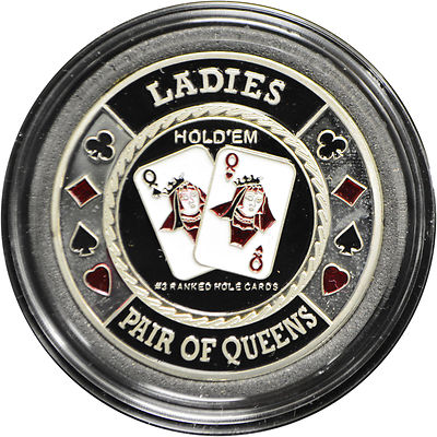 Casino Poker Card Guard Cover Protector LADIES silver color | eBay