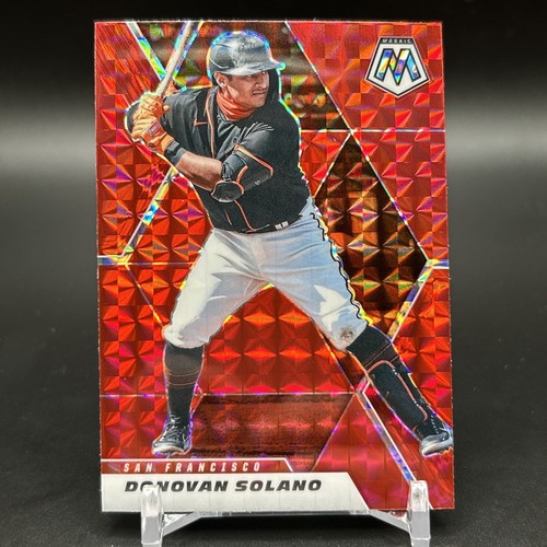 2021 Panini Mosaic Reactive Red Prizm Donovan Solano San Francisco ...