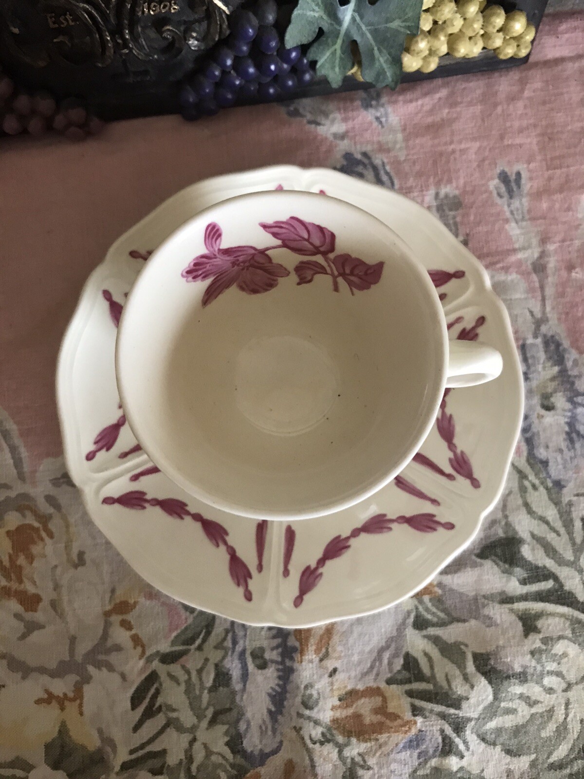 Vintage Wedgwood Cup And Saucer Queens Shape Husk Pattern | eBay