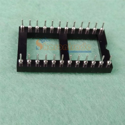 2PCS Round hole 24pin Broad Type Pitch 2.54mm DIP IC Sockets Adaptor | eBay