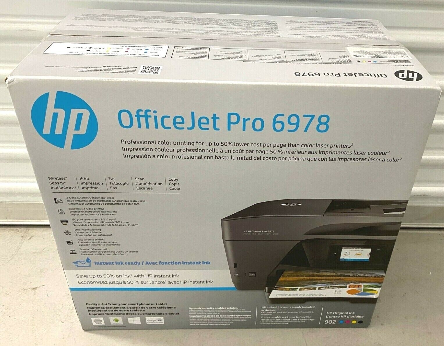 HP OfficeJet Pro 6978 Wireless All-In-One Printer New, Open box ...