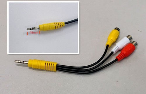Genuine Hisense AV IN Cable LCD TV AV Adaptor Cord 18mmJack for ...