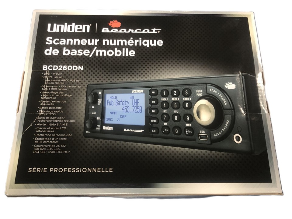 Uniden BCD260DN Mobile Digital and Analog Scanner Tons of Features ...