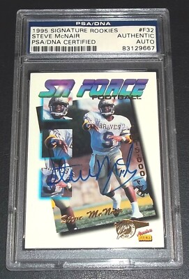 PSA DNA Rc Steve McNair Auto 1995 Signature Rookie Signed Steve Mcnair ...