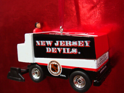 * NEW * NHL HOCKEY ZAMBONI NEW JERSEY DEVILS CHRISTMAS TREE ORNAMENT | eBay