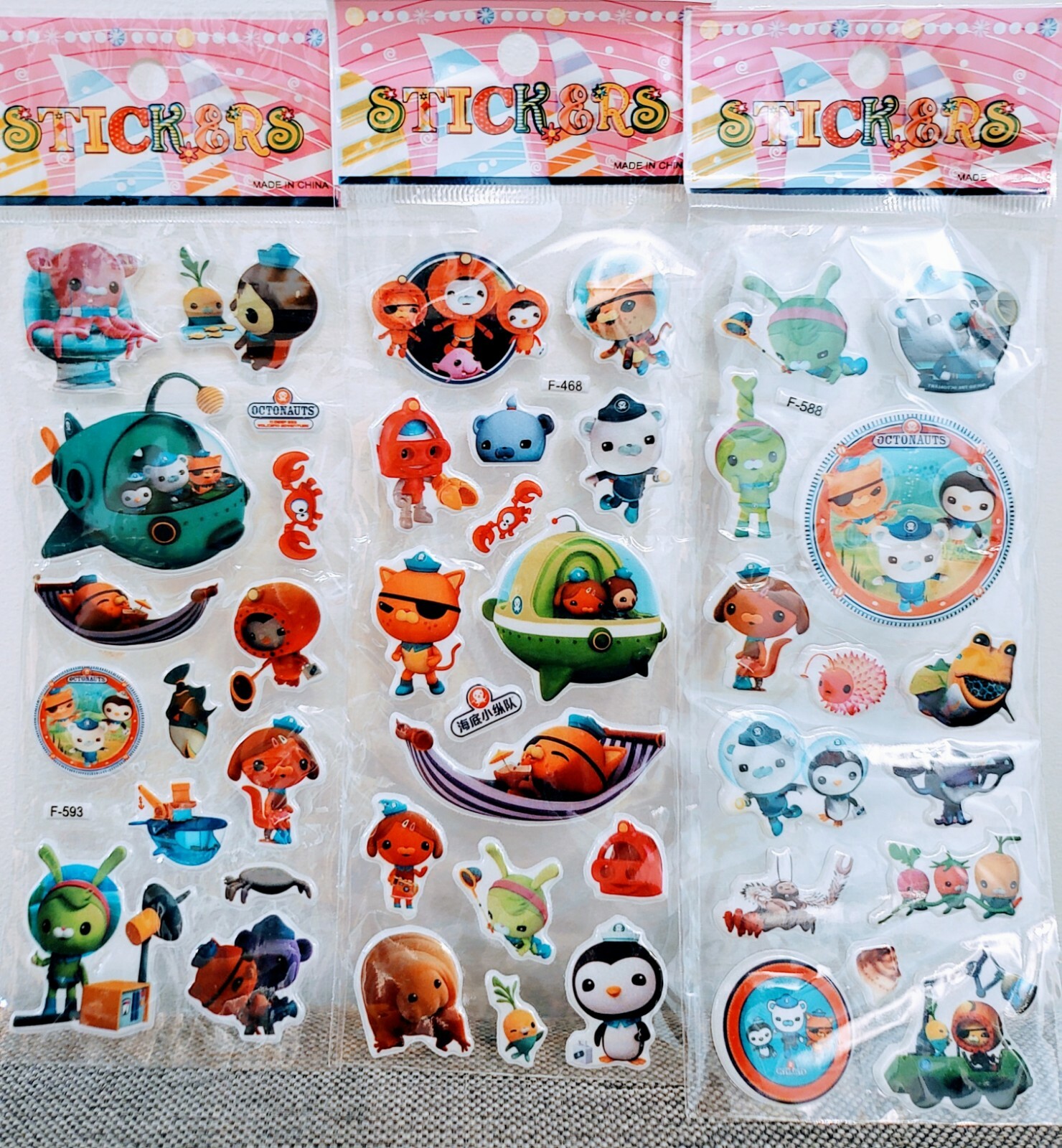 Octonauts Stickers Vinyl Loot Bag Birthday Party sticker 10 sheets | eBay