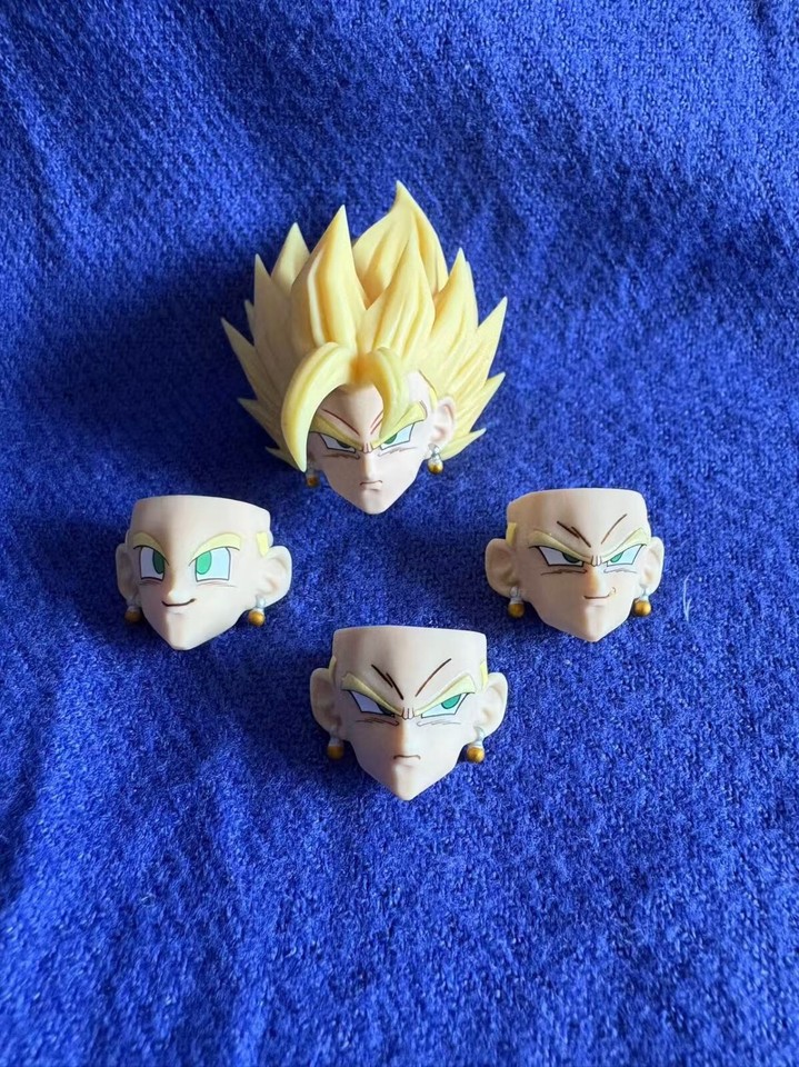custom Vegito 1/12 shf Super Saiyan Vegetto head yellow HM（No Figure ...