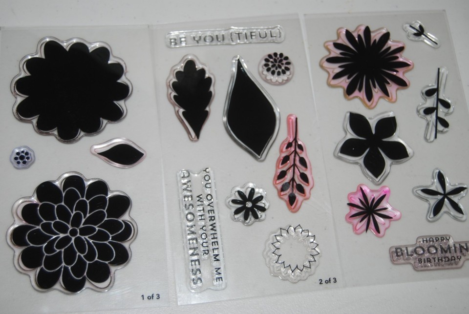 Stampin Up FLOWER PATCH Stamps and FLOWER FAIR Framelits Dies Stems ...