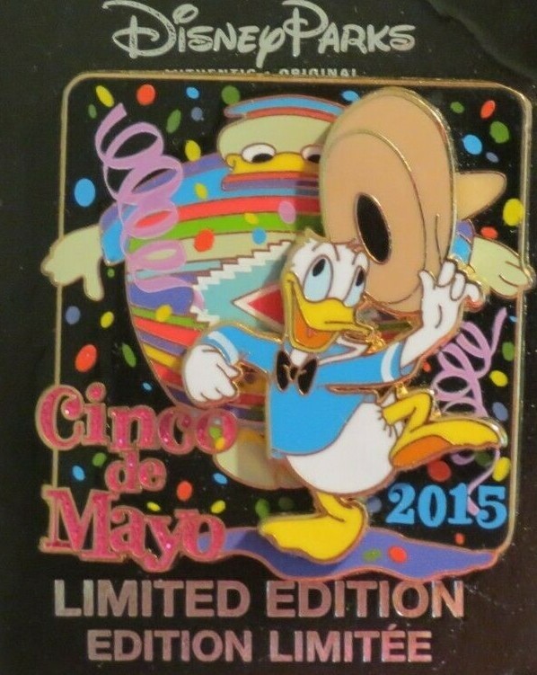 DISNEY WDW DLR CINCO DE MAYO 2015 DONALD DUCK SOMBRERO PINATA LE 2500 ...