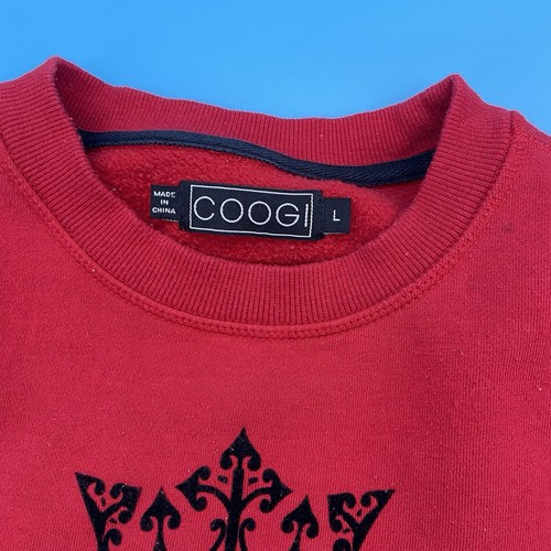 Y2K Coogi Embroidered Sweatshirt Mens Crest Vintage Hip Hop Size Large ...