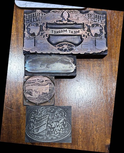 Letterpress Printing Cuts mounted type high (0.918") on wood. | eBay