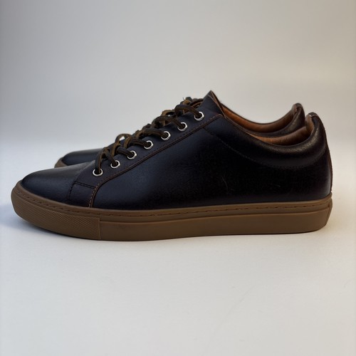 Thursday Boot Co Men's Premier Low Top Sneakers Leather Brown/Gum Sole ...