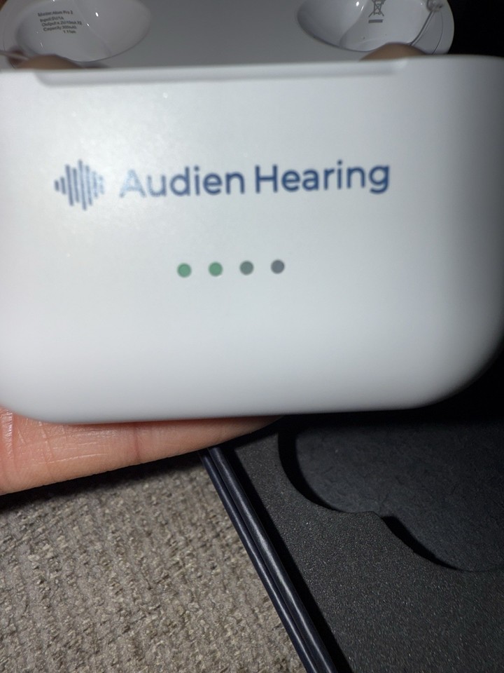 AUDIEN ATOM PRO 2 Wireless Rechargeable OTC Hearing Aid - NEW OPEN BOX ...