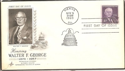 US Scott # 1170 Senator George FDC. Artcraft Cachet | eBay