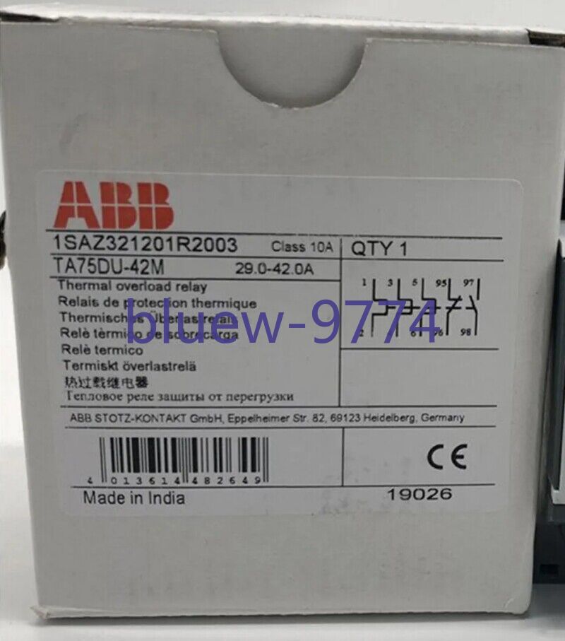 New ABB TA75DU-42M Overload relay TA75DU-42M | eBay