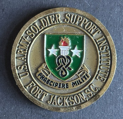 US Army Soldier Support Institute CSM Challenge Coin Fort Jackson South ...