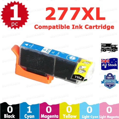 1X Compatible 277 XL 277XL Cyan Ink Cartridge For Epson XP 850 950 960 ...