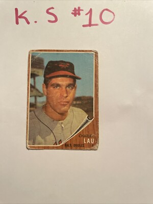 1962 TOPPS BASEBALL CHARLEY LAU #533 ORIOLES See Photos | eBay