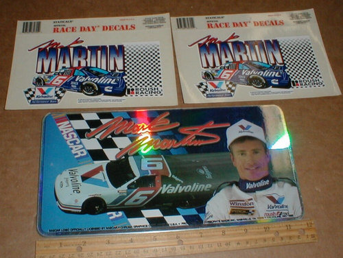 1995 Ford Mark Martin Valvoline NASCAR Roush Racing License Plate ...