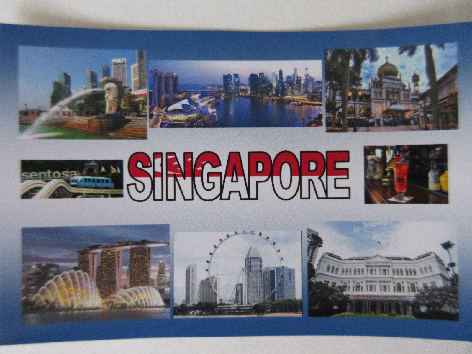 SINGAPORE - JUMBO FRIDGE MAGNET - Sentosa, Marina Bay, Orchard Road ...
